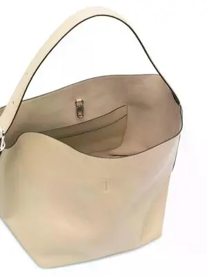 TOTEME Medium Belted Grainy Leather Shoulder Bag