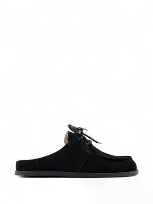 Good News Kindlin Lace-up Suede Mules - Black