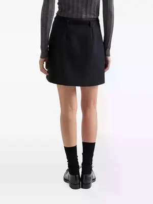 Prada Double Wool Miniskirt
