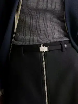 Prada Double Wool Miniskirt