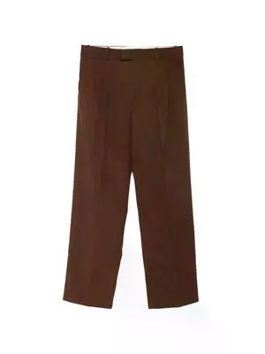 Drole De Monsieur Pleated Trousers - Brown