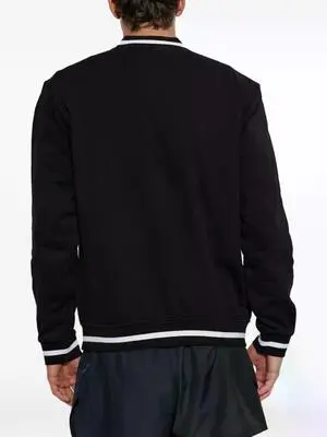 EA7 Logo-print Bomber Sweatshirt