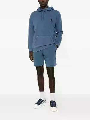 Moschino Logo-embroidered Track Shorts - Blue