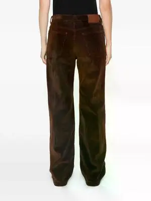 Marni Corduroy Straight-leg Trousers - Brown