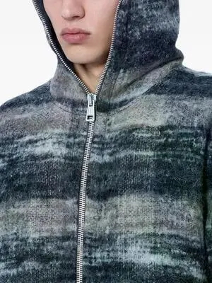 Our Legacy Striped Zip-up Hoodie