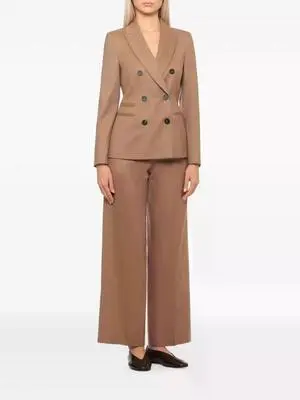 Peserico Double-breasted Virgin Wool Jacket