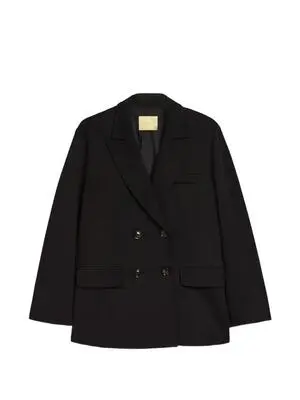Momoni Lipina Double-breasted Blazer - Black