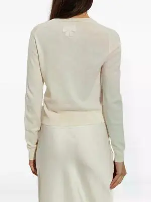 LoveShackFancy Mingley Lace-bow Sweater - Neutrals
