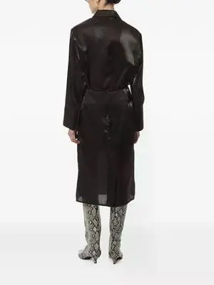 Apparis Tyra Organza Straight Midi Skirt