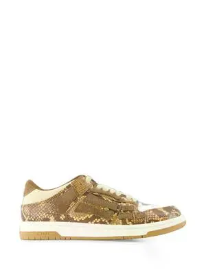 Amiri Printed Python Skel Top Low Sneakers
