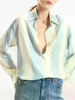 Cynthia Rowley Striped Silk Shirt