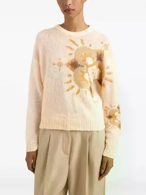 Momoni Karasu Bis Jacquard-knit Sweater