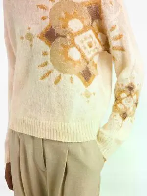 Momoni Karasu Bis Jacquard-knit Sweater