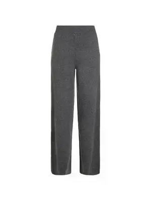 Max Mara Drawstring-waist Knitted Trousers - Grey