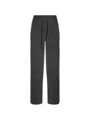 Max Mara Drawstring-waist Knitted Trousers - Grey