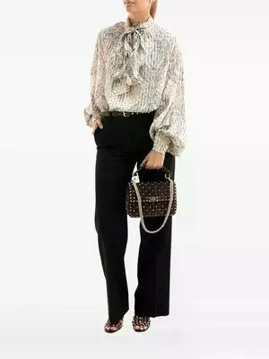 Zimmermann Pussy-bow Paisley-print Blouse - Neutrals