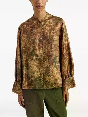 Momoni Lucy Paisley-print Silk Shirt