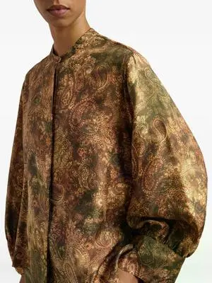 Momoni Lucy Paisley-print Silk Shirt