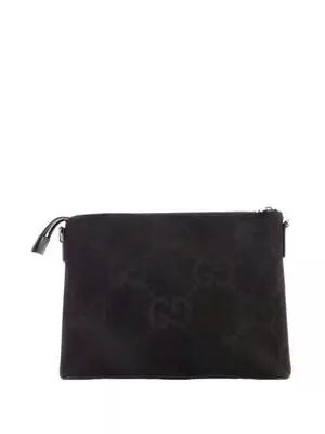 Gucci Zip Messenger Bag Jumbo Gg Canvas Crossbody Bag
