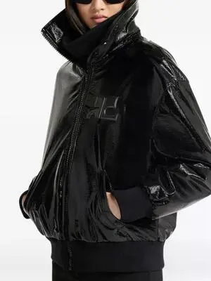 COURREGES Vinyl Logo-patch Jacket