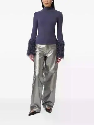 Apparis Aspen Faux-fur Cuff Sweater - Blue