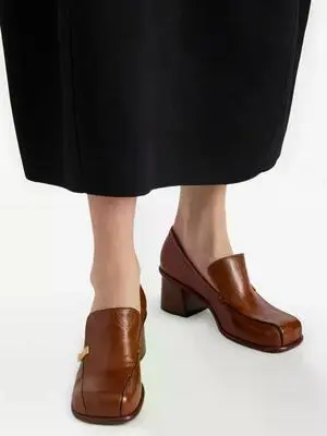 Proenza Schouler Esme Loafers In Nappa Latex - Brown