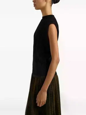 Momoni Geisa Ribbed-knit Vest