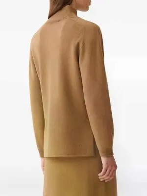Fabiana Filippi Lace-trim Roll-neck Sweater
