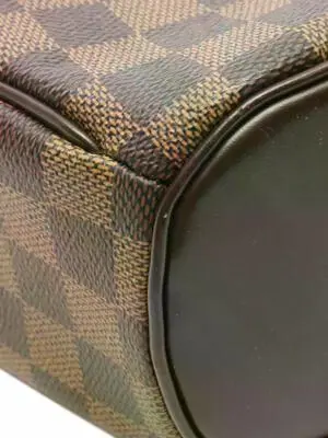 LOUIS VUITTON 2002 Damier Ebene Sarria Horizontal Handbag - Brown