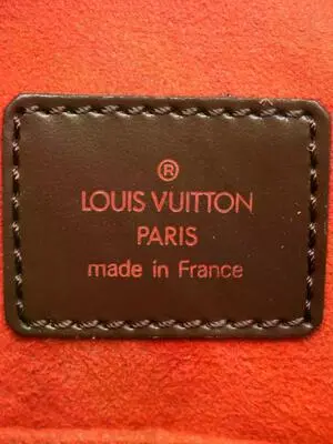 LOUIS VUITTON 2002 Damier Ebene Sarria Horizontal Handbag