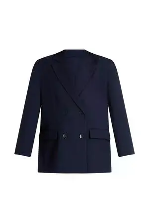 VICOLO Giacca Doppiopetto Double-breasted Oversized Blazer - Blue