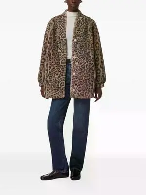 Apparis Jane Leopard-print Faux-fur Coat