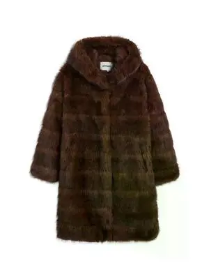 Apparis Marais Hooded Faux-fur Coat - Brown