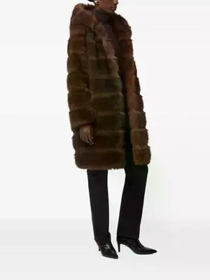 Apparis Marais Hooded Faux-fur Coat