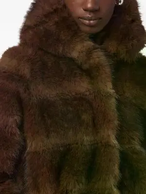 Apparis Marais Hooded Faux-fur Coat