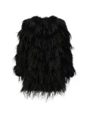 YVES SALOMON Feather-embellished Quilted Coat