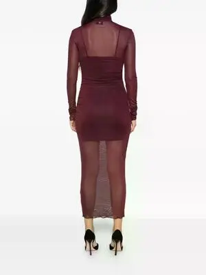 ANIYE BY Sheer-panelled Ruched Dress