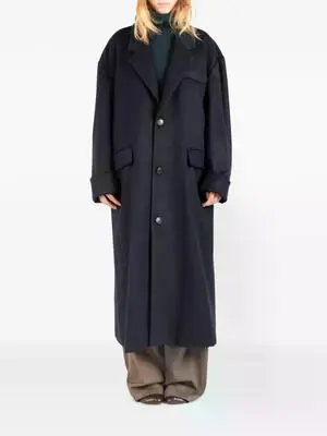SOCIETE ANONYME Single-breasted Wool Coat