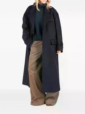 SOCIETE ANONYME Single-breasted Wool Coat