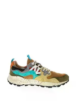 FLOWER MOUNTAIN Suede-panelled Patchwork Sneakers