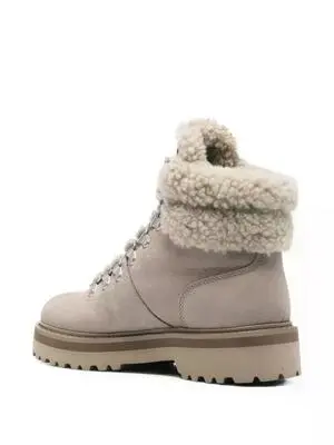Woolrich Shearling-trim Hiking Boots