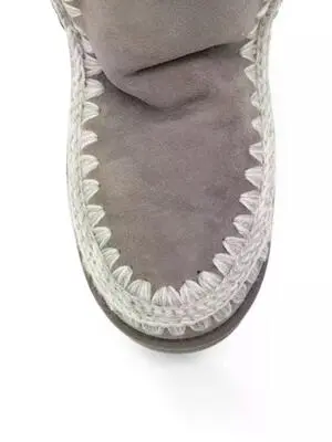 Mou Eskimo 18 Crochet-trim Sheepskin Boots