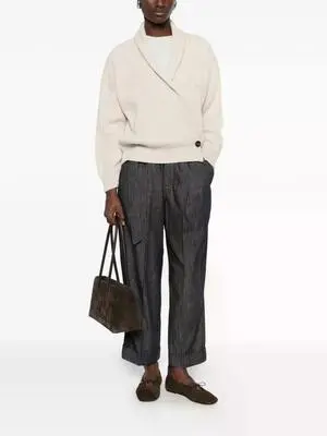 Brunello Cucinelli Long-sleeve Ribbed-knit Sweater