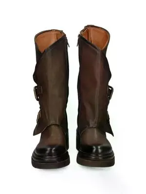 A.S.98 Easton Buckle-fastening Leather Boots