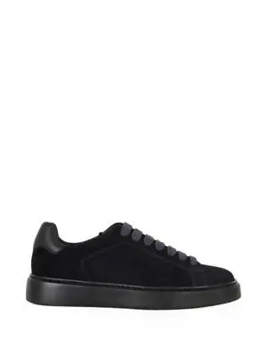 DOUCAL'S Suede Leather-trim Sneakers