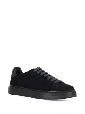 DOUCAL'S Suede Leather-trim Sneakers