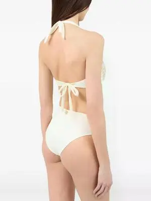 Roberto Cavalli Jaguar-motif Embellished Cut-out Swimsuit