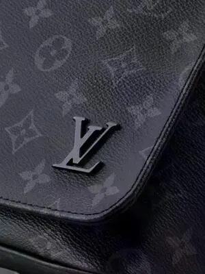 LOUIS VUITTON District Messenger Bag Monogram Eclipse Canvas Mm Crossbody Bag - Black