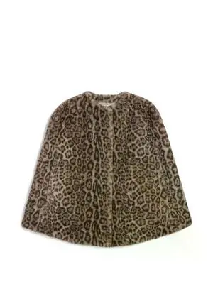 Apparis Sloane Leopard-print Cape - Brown
