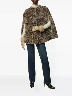 Apparis Sloane Leopard-print Cape